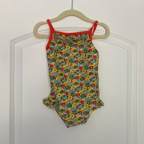 Mini Boden | Swim | Mini Boden Girls Swimsuit One Piece Floral Size ...